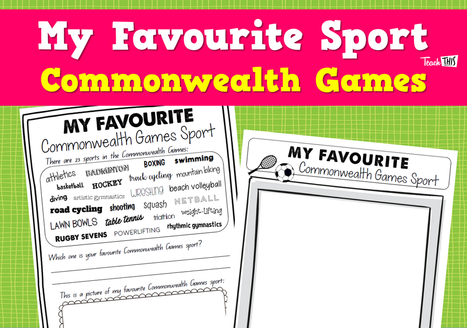 Favourite Sport Commonwealth Games :: Teacher Resources and Classroom ...