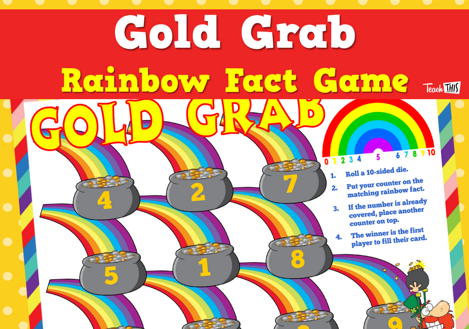Gold Grab - Rainbow Fact Game :: Teacher Resources and Classroom Games ...