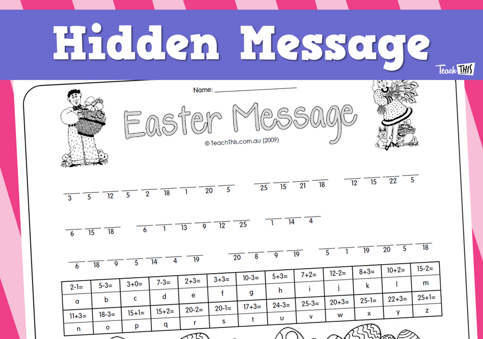 Hidden Message :: Teacher Resources and Classroom Games :: Teach This