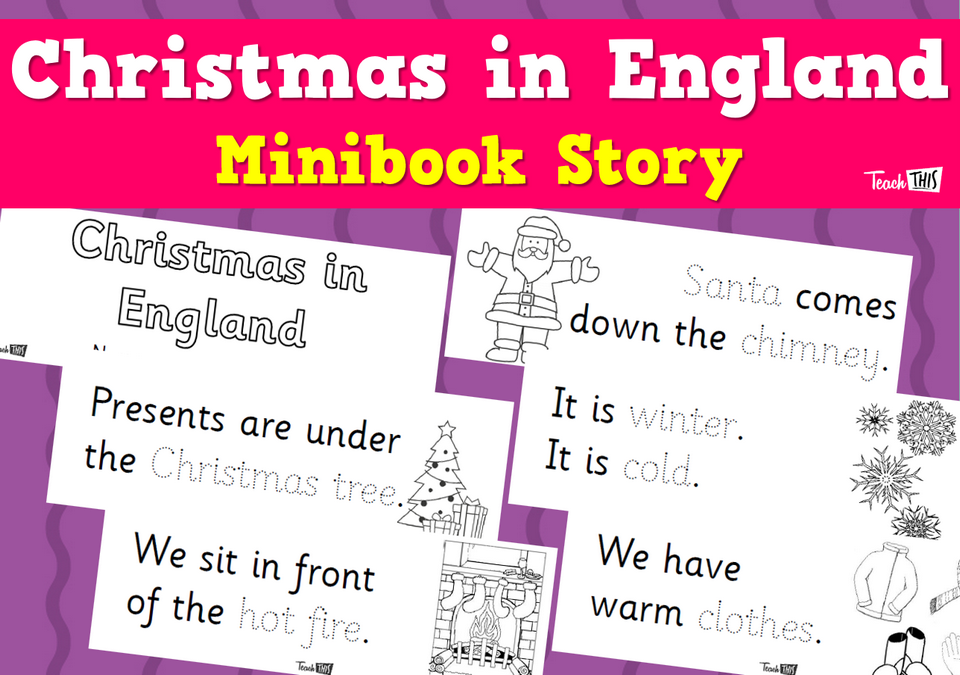 Christmas in England - Minibook Story :: Teacher Resources and ...