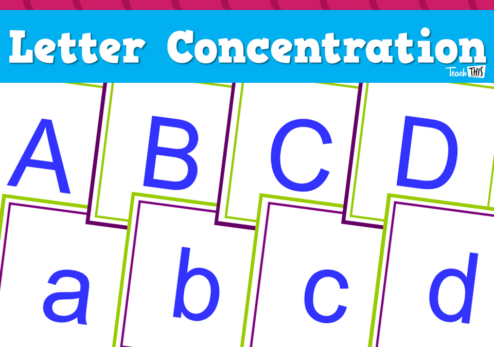 Letter Concentration :: Teacher Resources and Classroom Games :: Teach This