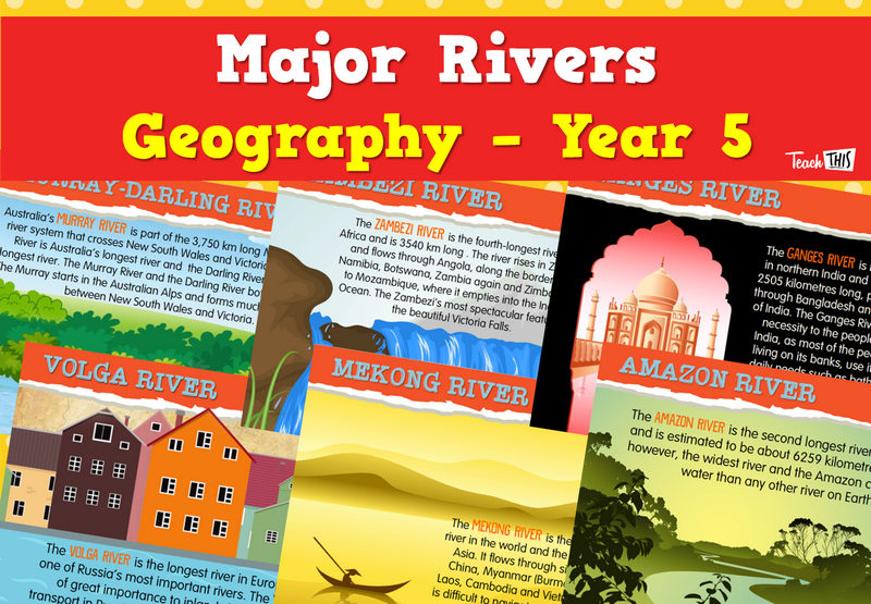 Major Rivers Posters :: Teacher Resources and Classroom Games :: Teach This