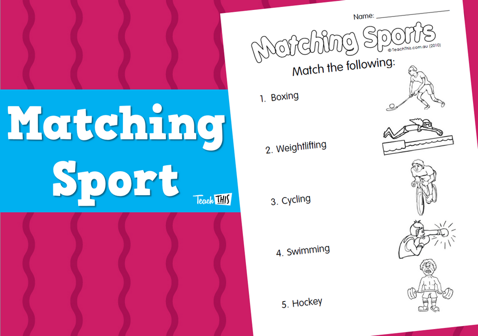 Matching Sports :: Teacher Resources and Classroom Games :: Teach This