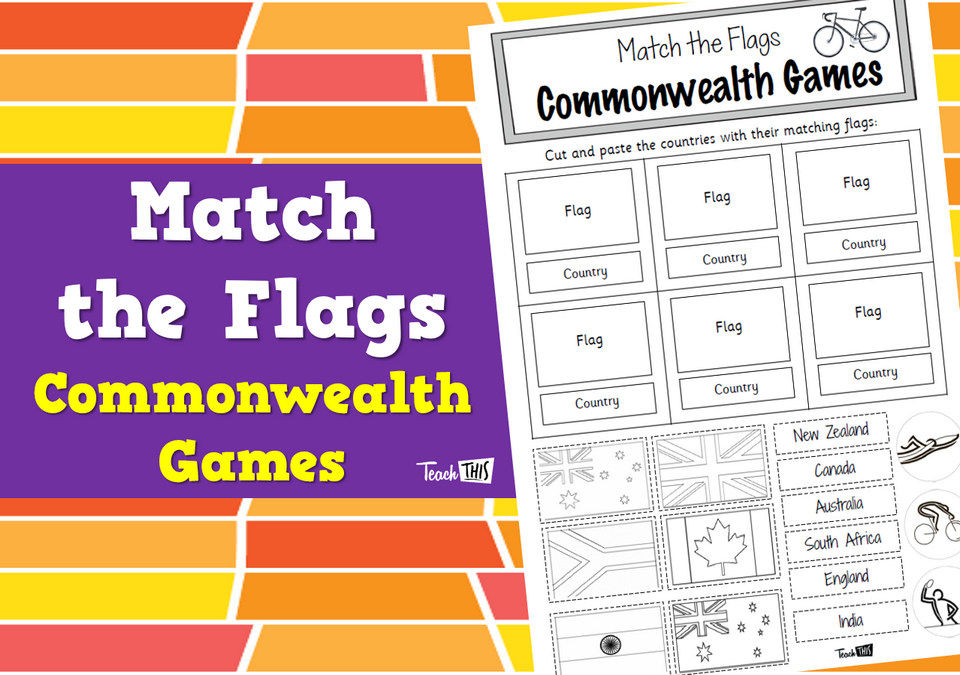 Match the Flags Commonwealth Games :: Teacher Resources and Classroom ...