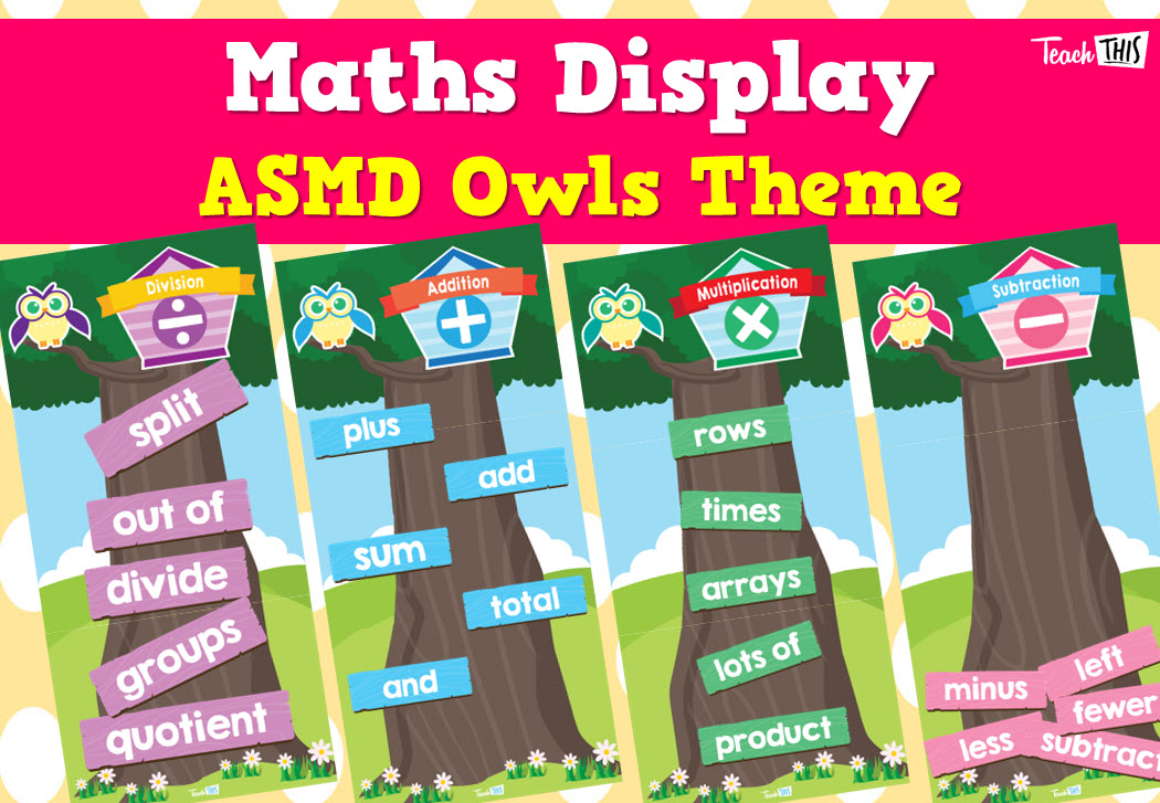 Maths Display - ASMD Owls :: Teacher Resources and Classroom Games ...