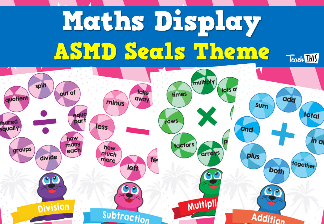 Maths Display - ASMD Seals :: Teacher Resources and Classroom Games ...