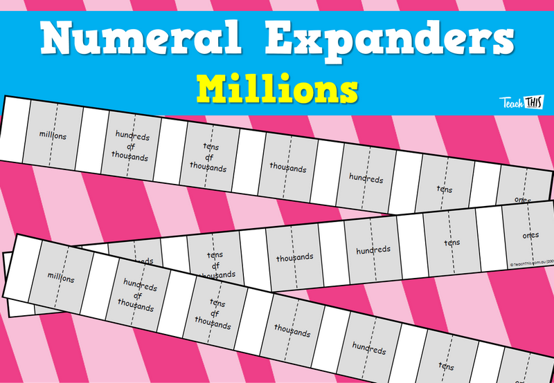 Numeral Expanders - Millions :: Teacher Resources and Classroom Games ...