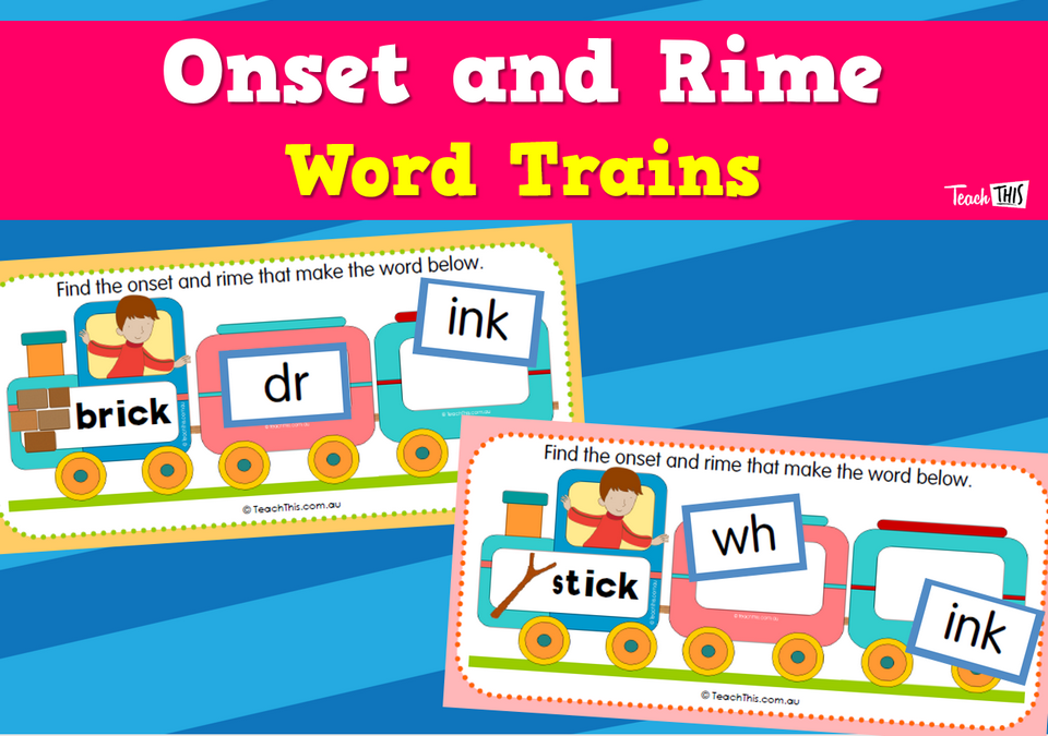 Onset and Rime Word Trains :: Teacher Resources and Classroom Games ...