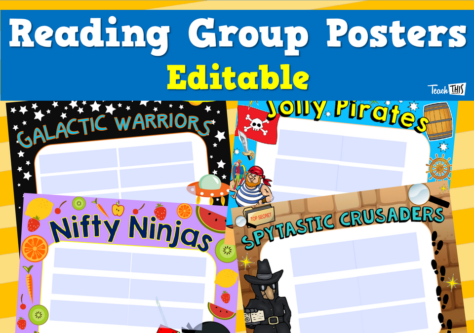 Reading Group Posters - Editable :: Teacher Resources and Classroom ...