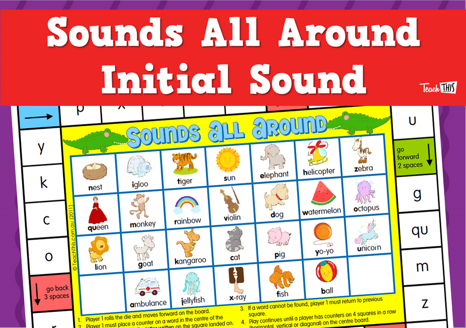 Sounds All Around - Initial Sound :: Teacher Resources and Classroom ...