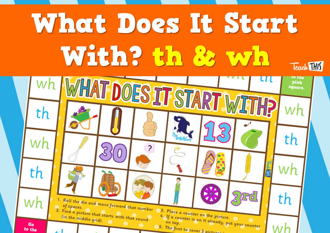 What does it start with? - TH or WH :: Teacher Resources and Classroom ...