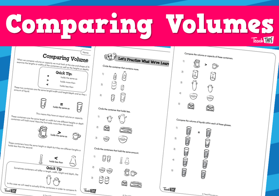 Comparing Volumes :: Teacher Resources and Classroom Games :: Teach This