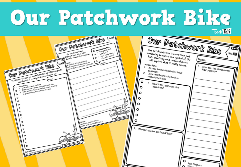 Our Patchwork Bike :: Teacher Resources and Classroom Games :: Teach This