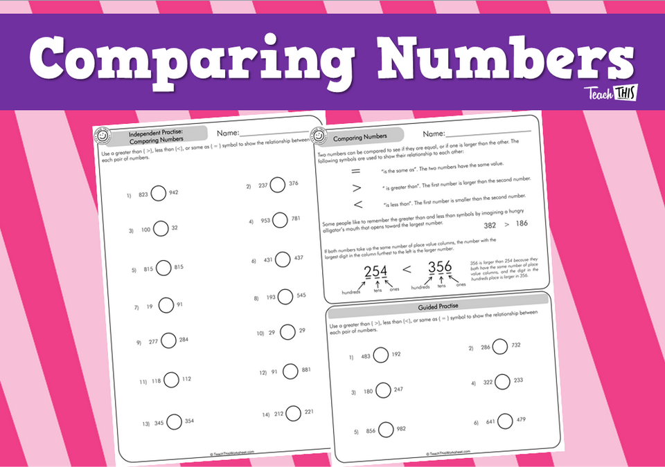 Comparing Numbers :: Teacher Resources and Classroom Games :: Teach This