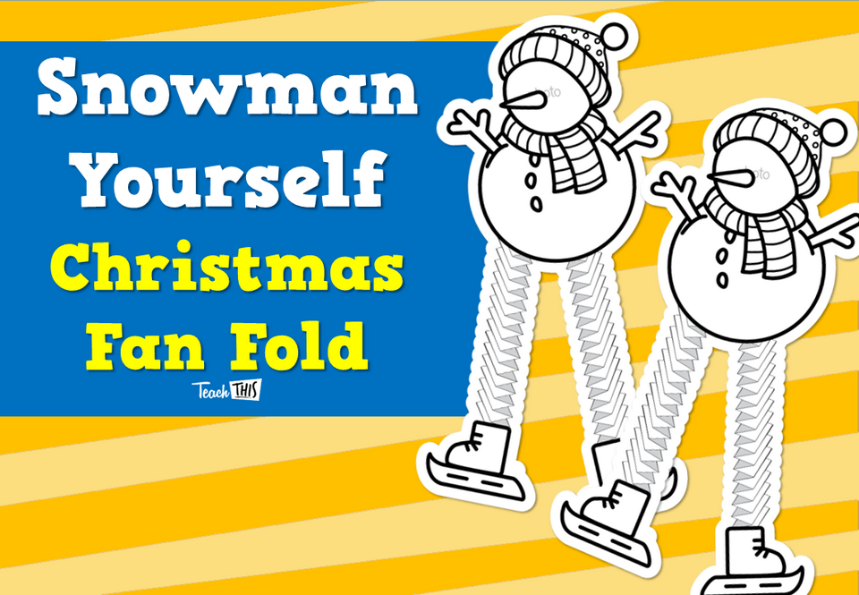 Snowman Yourself - Christmas Fan Fold :: Teacher Resources and ...