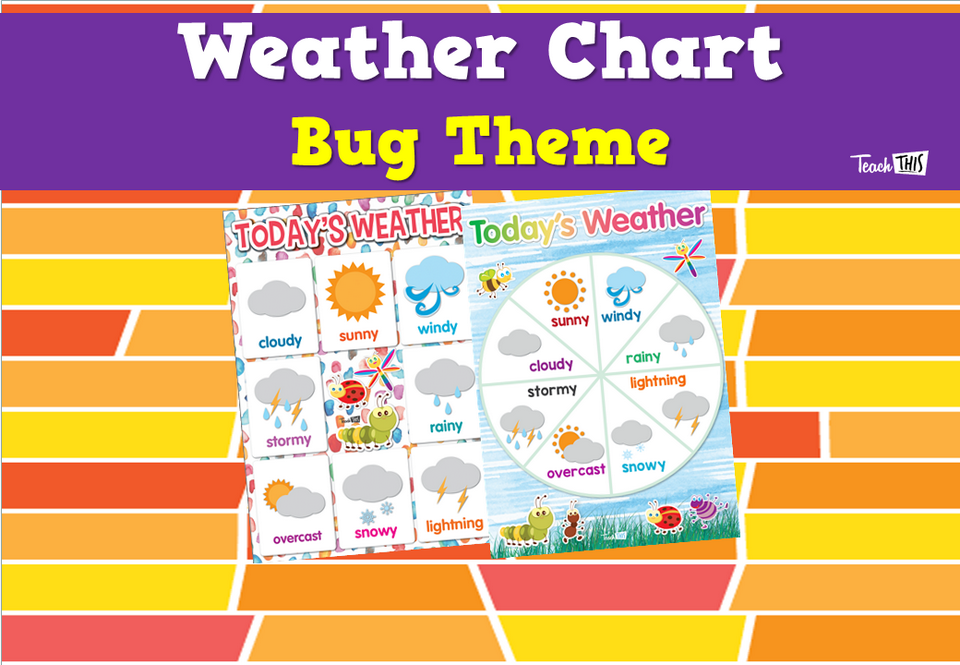 Weather Chart - Bug Theme :: Teacher Resources and Classroom Games ...