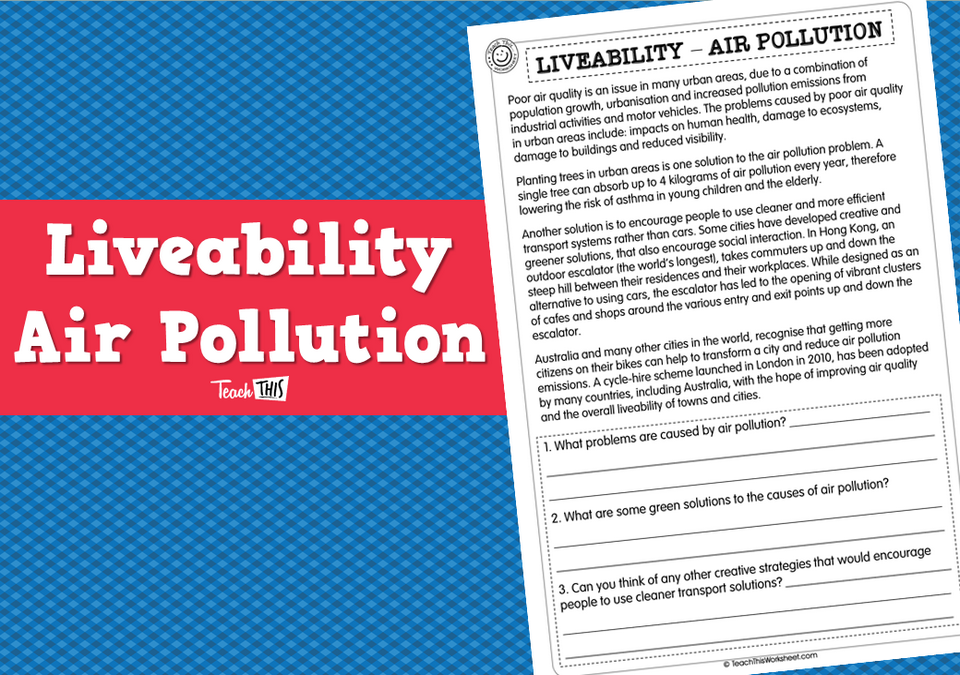 Liveability - Air Pollution :: Teacher Resources and Classroom Games ...