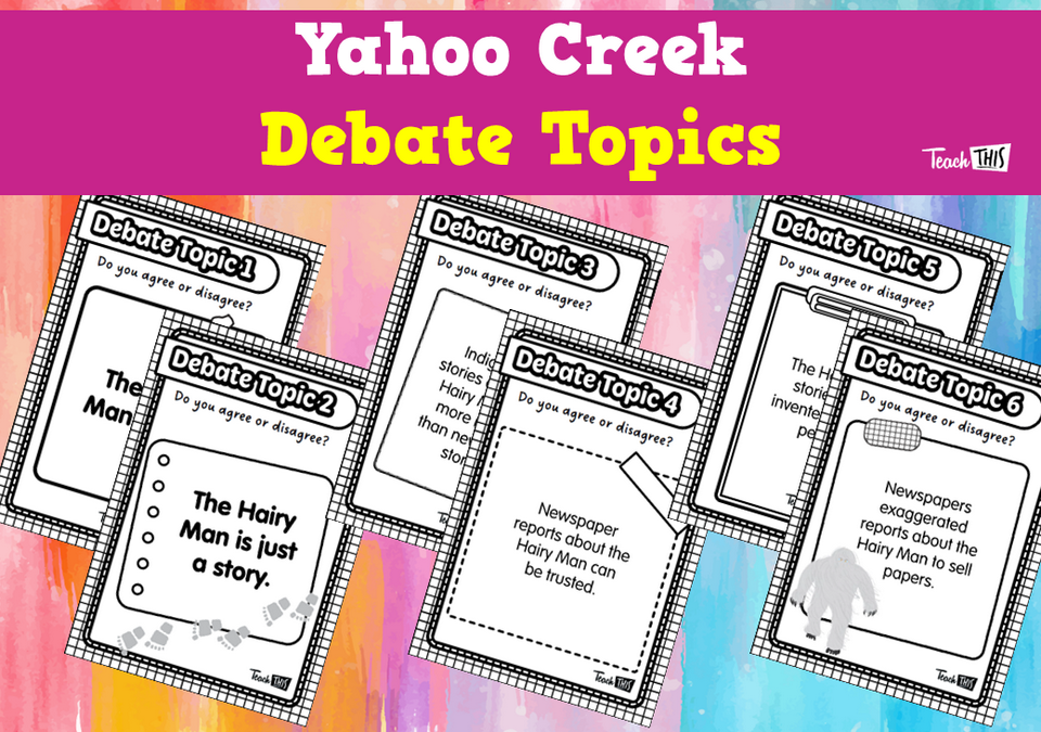 Yahoo Creek - Debate Topics :: Teacher Resources and Classroom Games :: Teach This