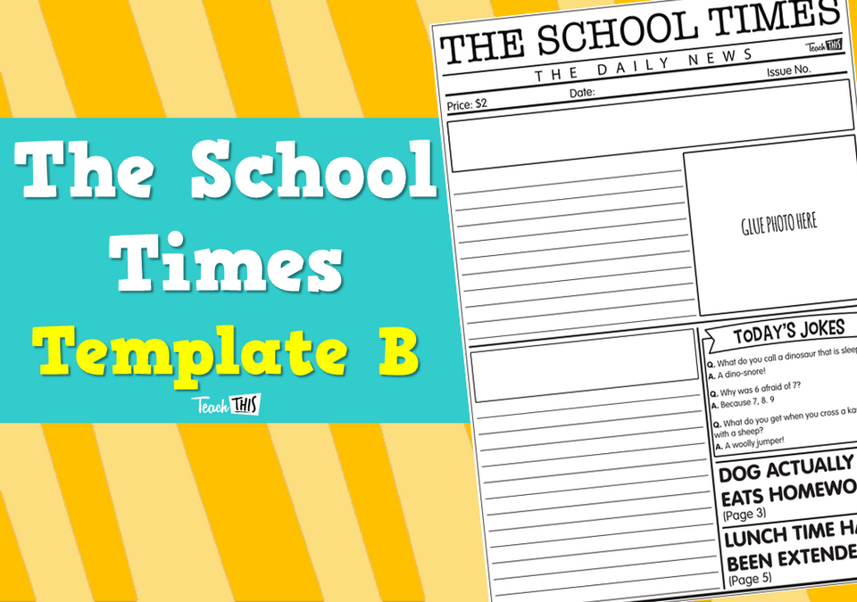 The School Times Template B :: Teacher Resources and Classroom Games ...