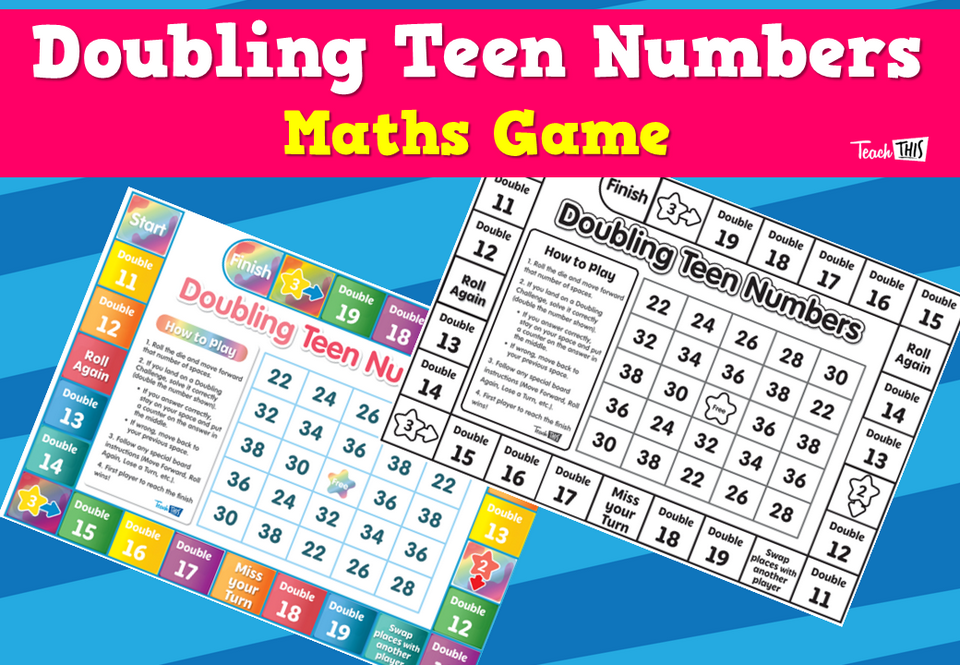 Doubling Teen Numbers - Maths Game :: Teacher Resources and Classroom ...