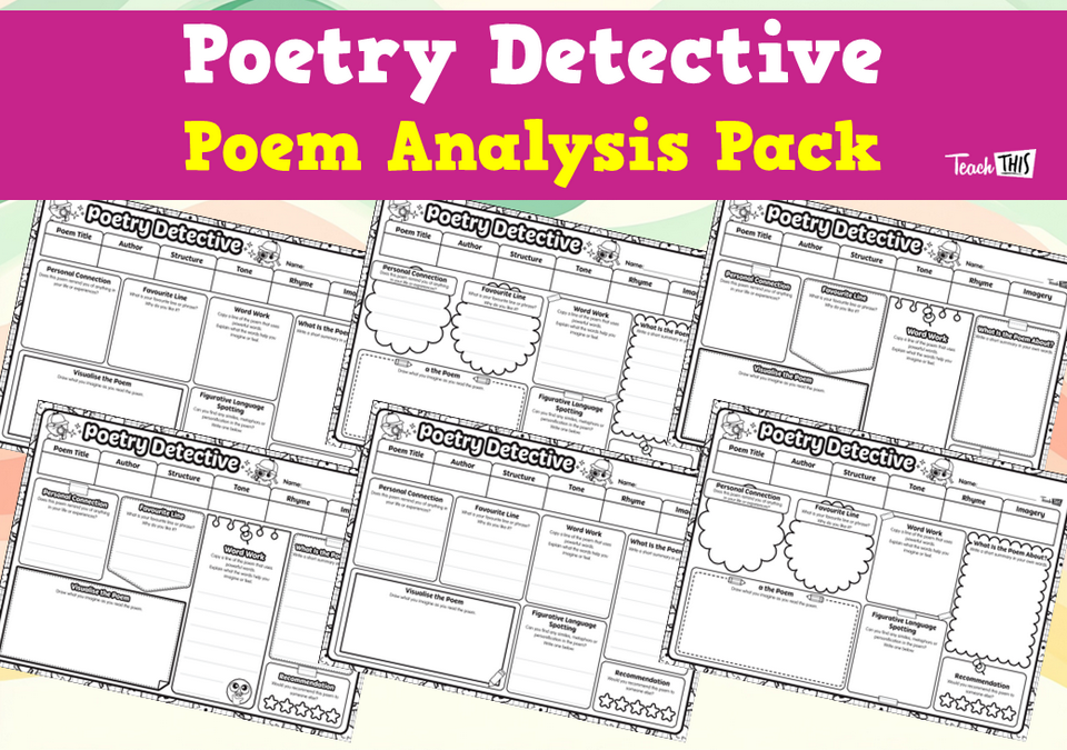 Poetry Detective - Poem Analysis Pack :: Teacher Resources and ...