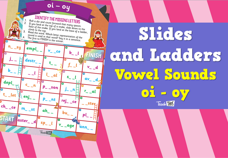 Slides and Ladders – Vowel Sounds oi - oy :: Teacher Resources and ...