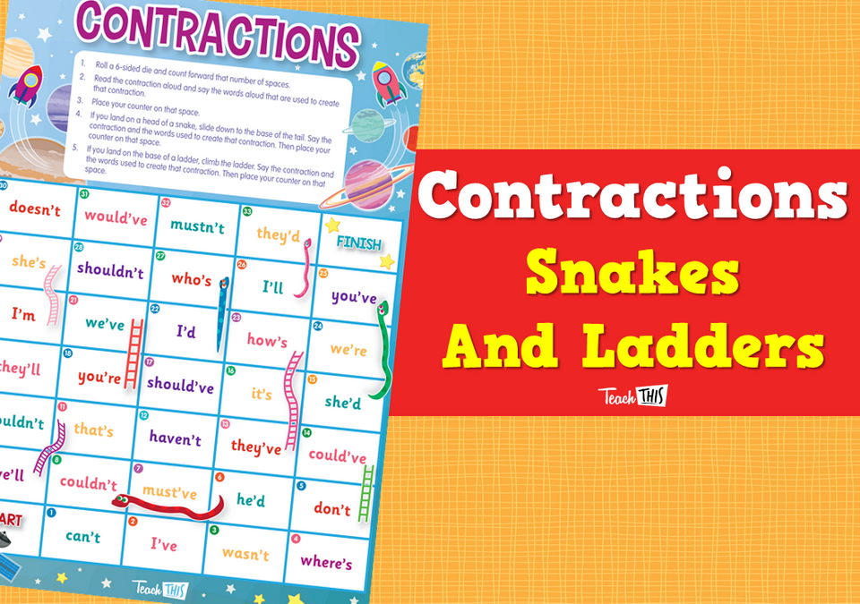 Contractions - Snakes and Ladders :: Teacher Resources and Classroom ...