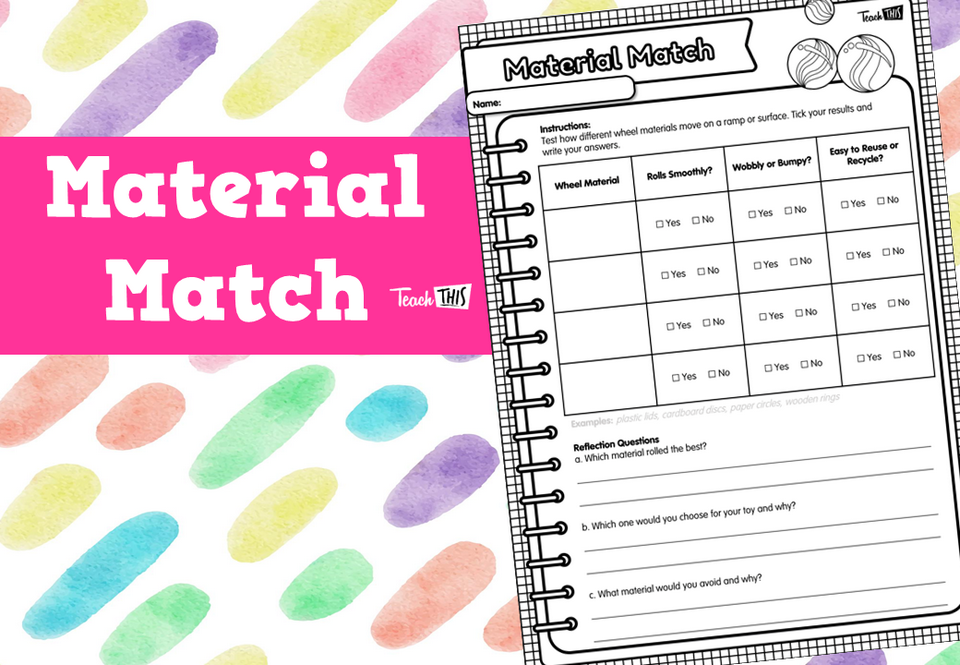 Material Match :: Teacher Resources and Classroom Games :: Teach This