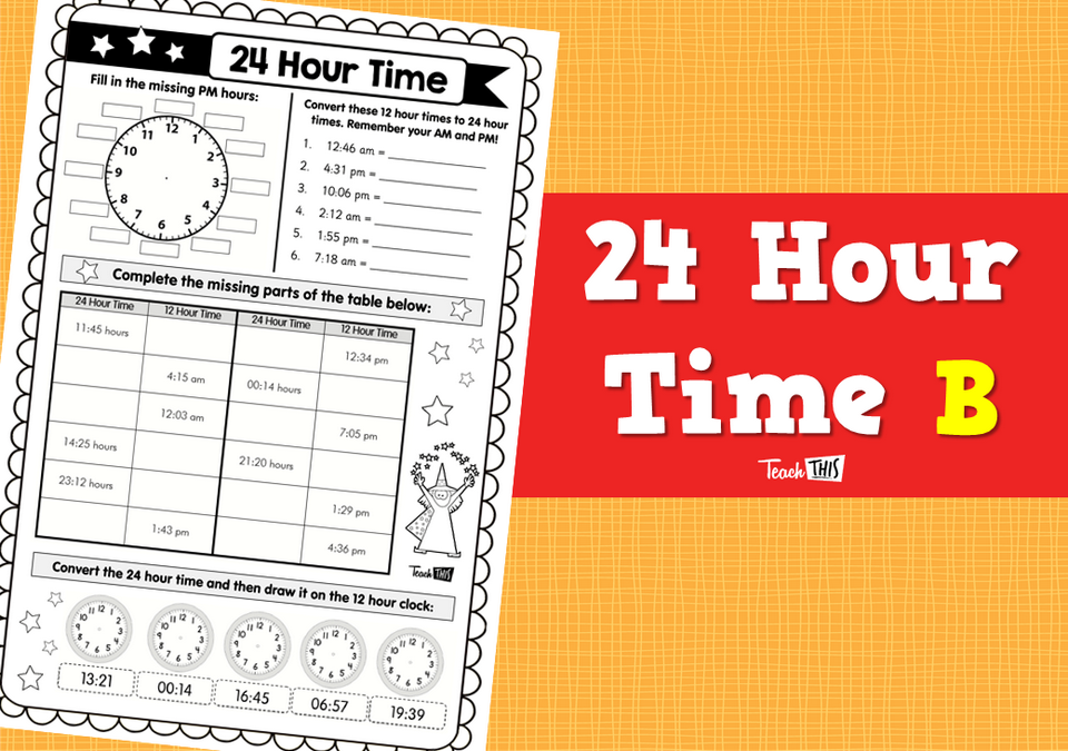 24 Hour Time B Teacher Resources And Classroom Games Teach This