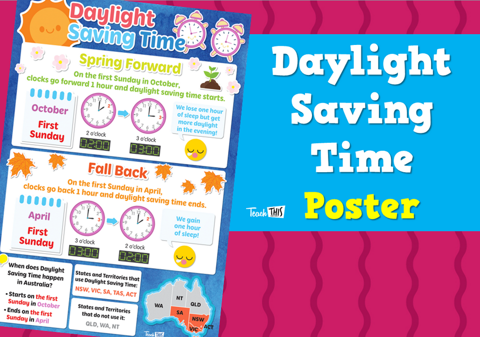Daylight Saving Time Poster :: Teacher Resources and Classroom Games ...