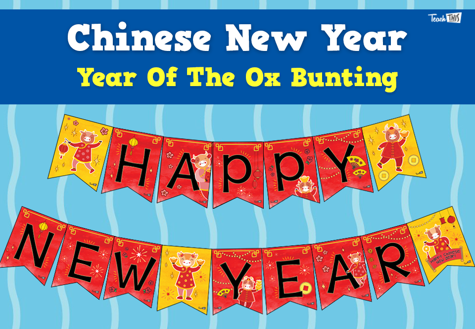 Chinese New Year - Year Of The Ox Bunting :: Teacher Resources and ...