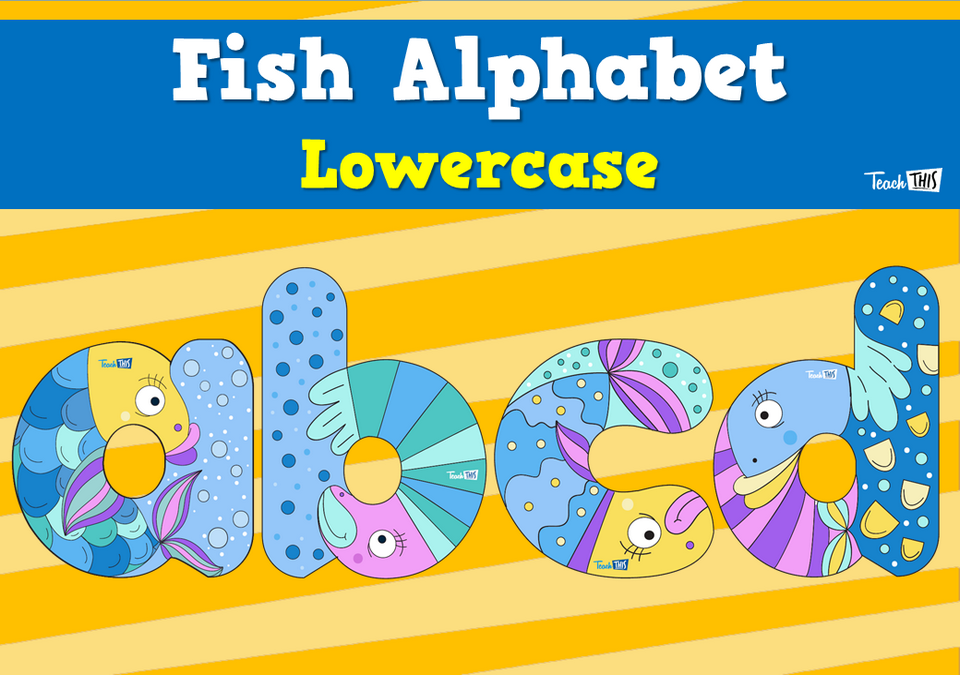 Fish Alphabet - Lowercase :: Teacher Resources and Classroom Games ...