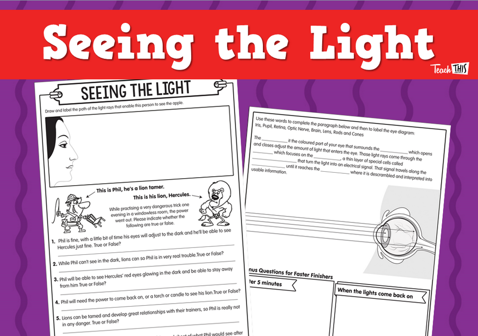 Seeing the Light :: Teacher Resources and Classroom Games :: Teach This