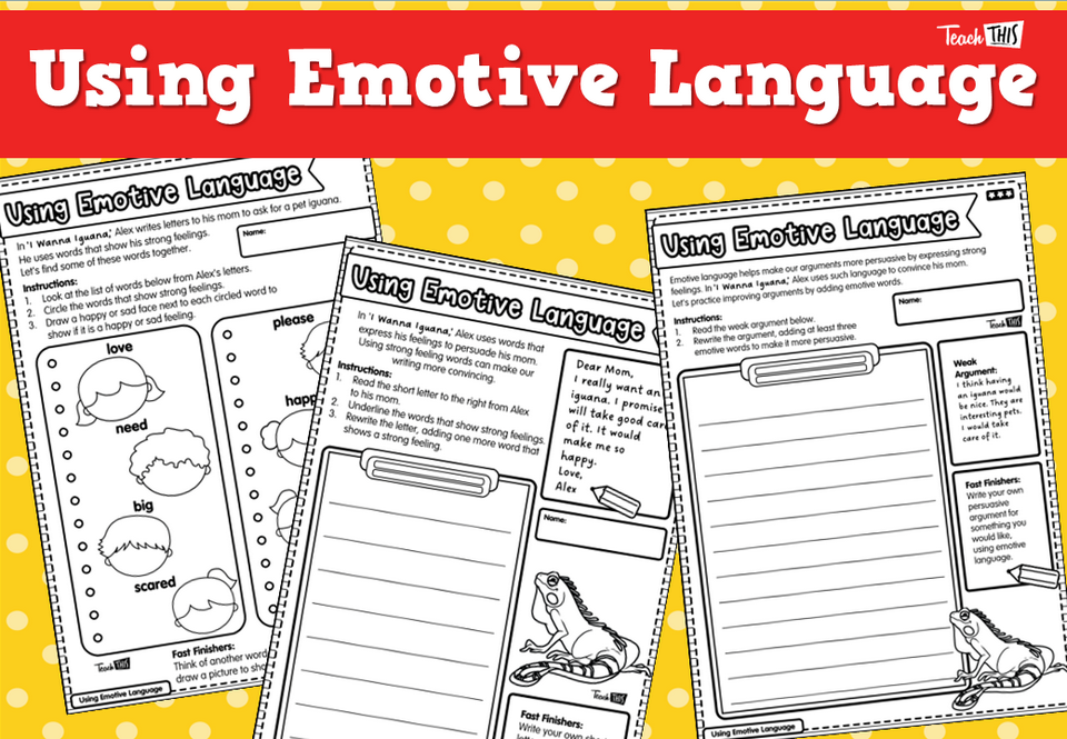 Using Emotive Language :: Teacher Resources and Classroom Games ...
