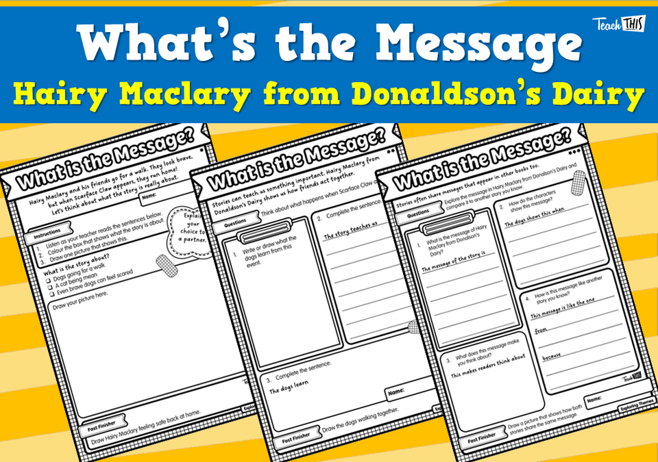 What’s the Message? - Hairy Maclary from Donaldson’s Dairy :: Teacher ...