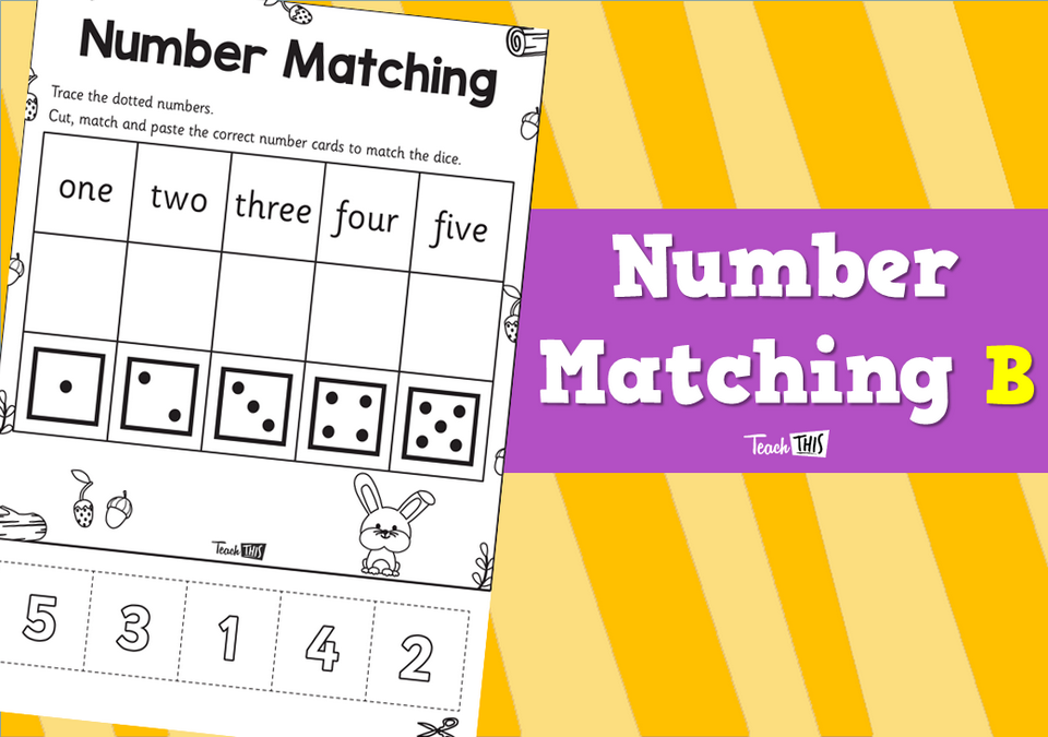Number Matching - 1 to 5 :: Teacher Resources and Classroom Games ...