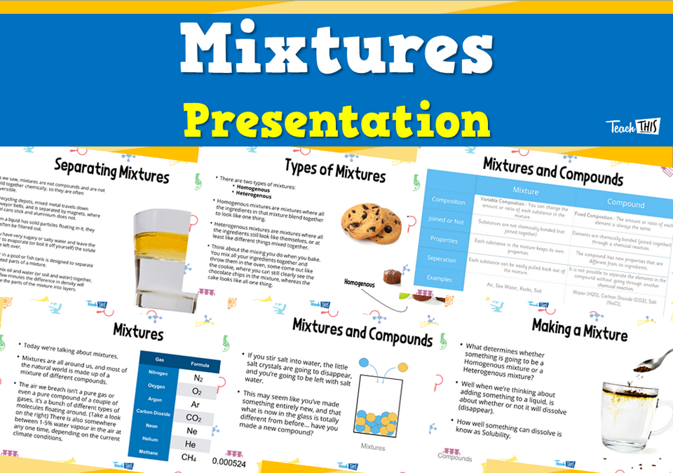 Mixtures - Presentation :: Teacher Resources and Classroom Games ...