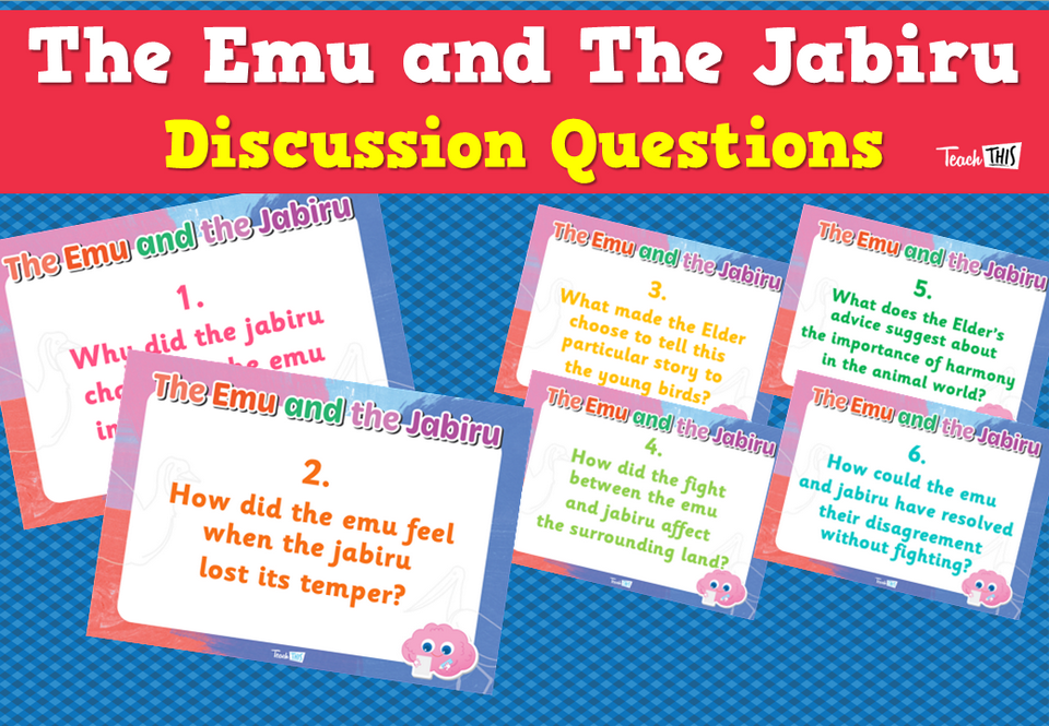 The Emu and The Jabiru - Discussion Questions :: Teacher Resources and ...