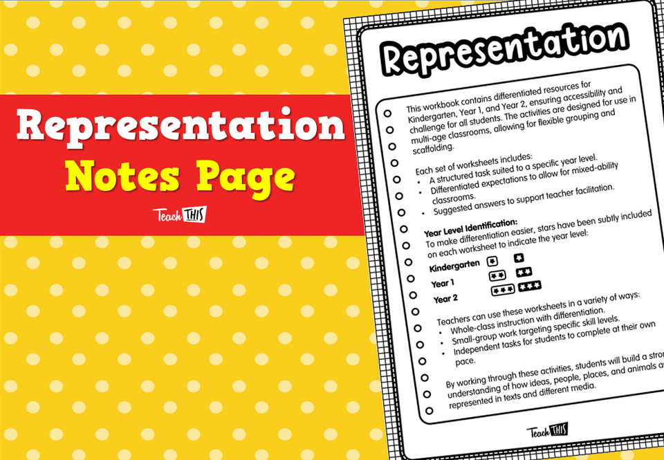 Representation - Notes Page :: Teacher Resources and Classroom Games ...