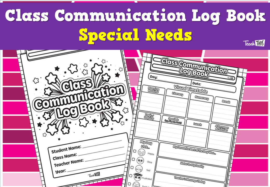 Class Communication Log Book - Special Needs :: Teacher Resources and ...