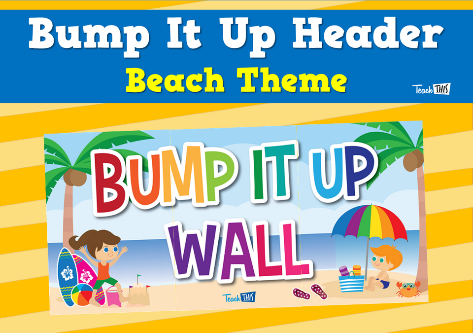 Bump It Up Header - Beach Theme :: Teacher Resources and Classroom ...