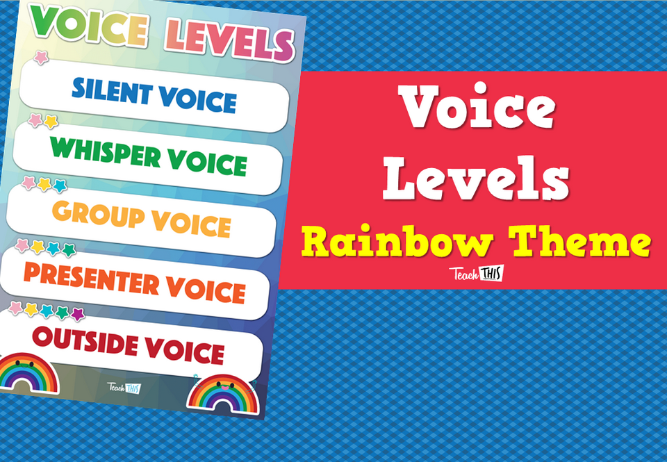 Voice Levels - Rainbow Theme :: Teacher Resources and Classroom Games ...