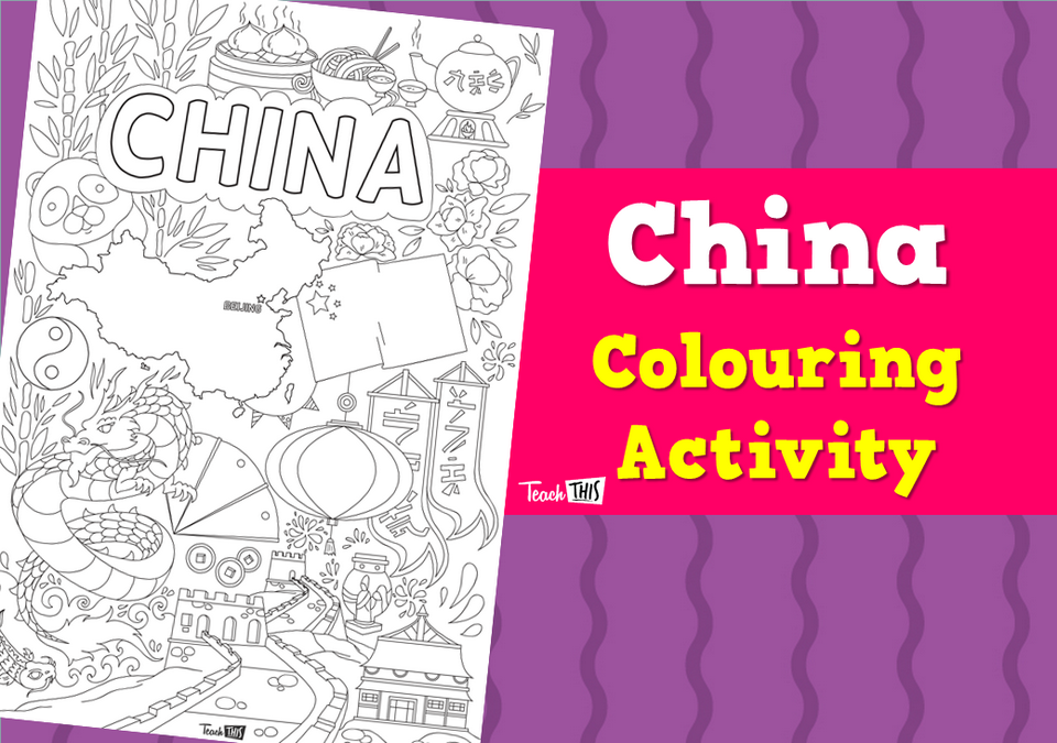 China - Colouring Activity :: Teacher Resources and Classroom Games ...