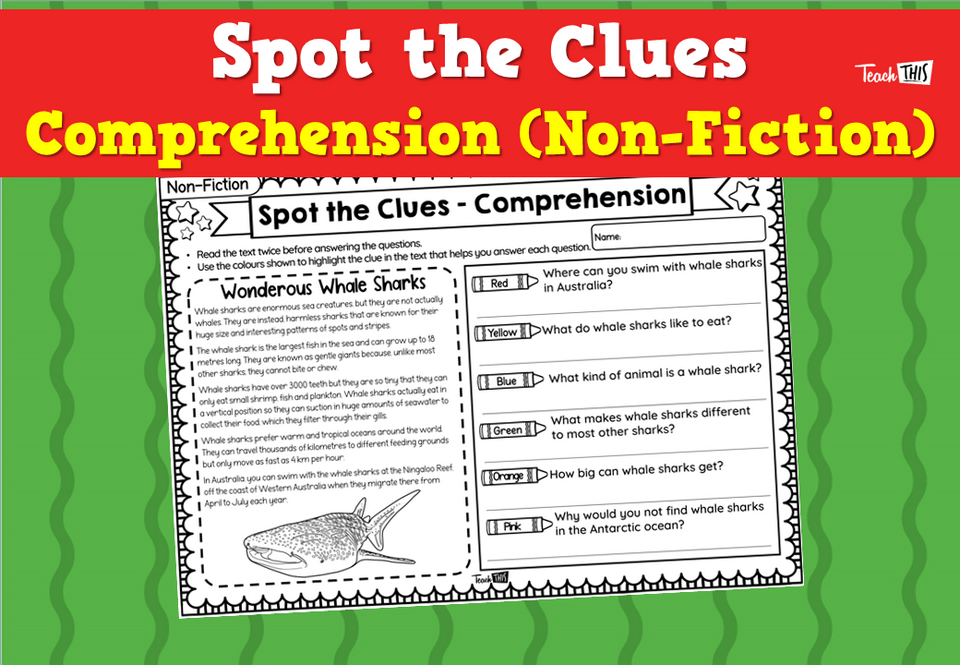 Spot the Clues – Comprehension (Non-Fiction) :: Teacher Resources and ...