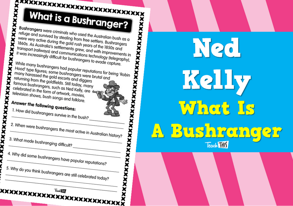 Ned Kelly - What Is A Bushranger :: Teacher Resources and Classroom ...