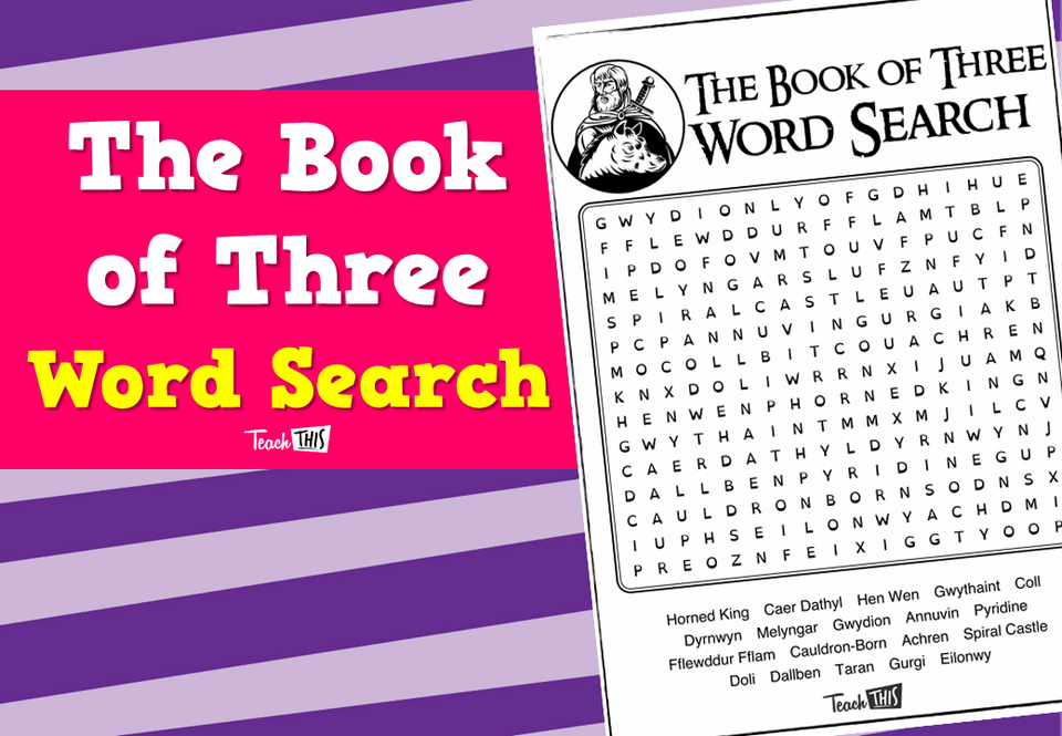 The Book of Three Word Search :: Teacher Resources and Classroom Games ...