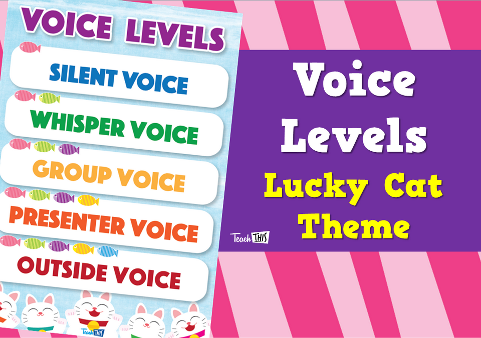 Voice Levels - Lucky Cat Theme :: Teacher Resources and Classroom Games ...