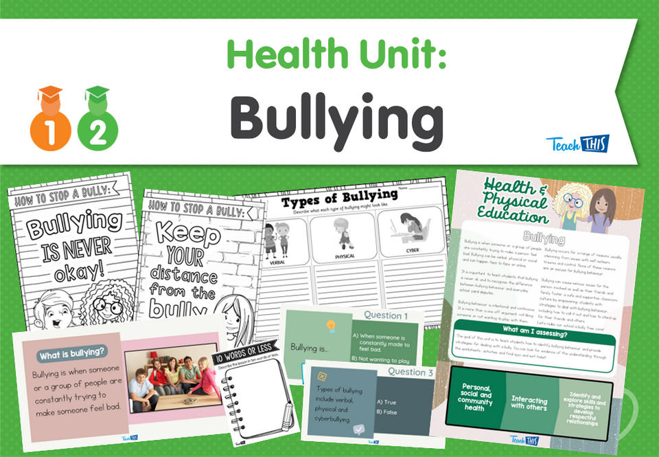 Health Unit: Bullying :: Teacher Resources and Classroom Games :: Teach ...