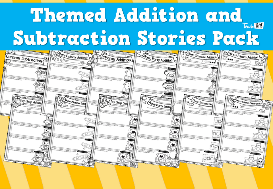 Themed Addition and Subtraction Stories Pack :: Teacher Resources and ...