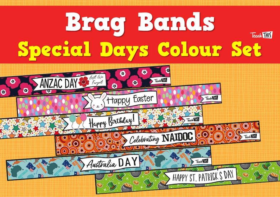 Brag Bands - Special Days Colour Set :: Teacher Resources and Classroom ...